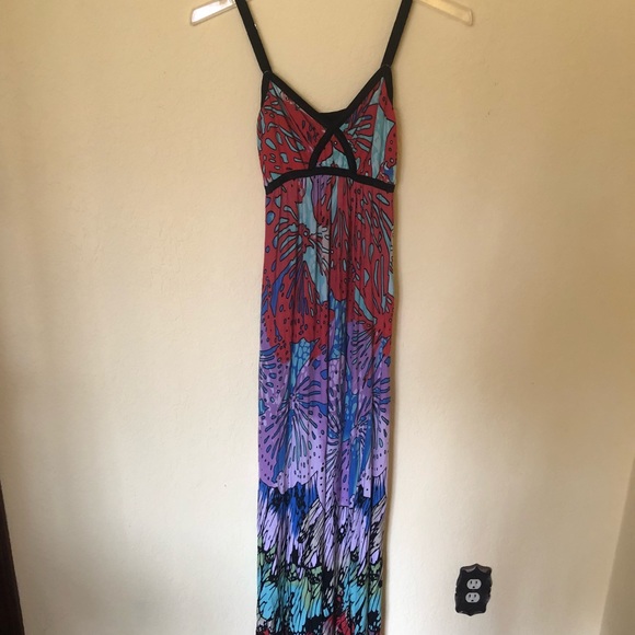 Matty M | Dresses | Gently Worn Colorful Maxi Dress Size Small | Poshmark